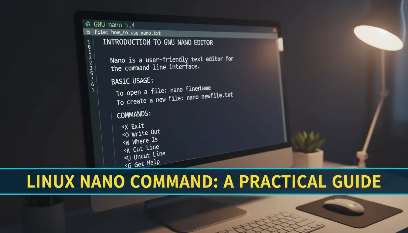 linux的nano命令如何使用