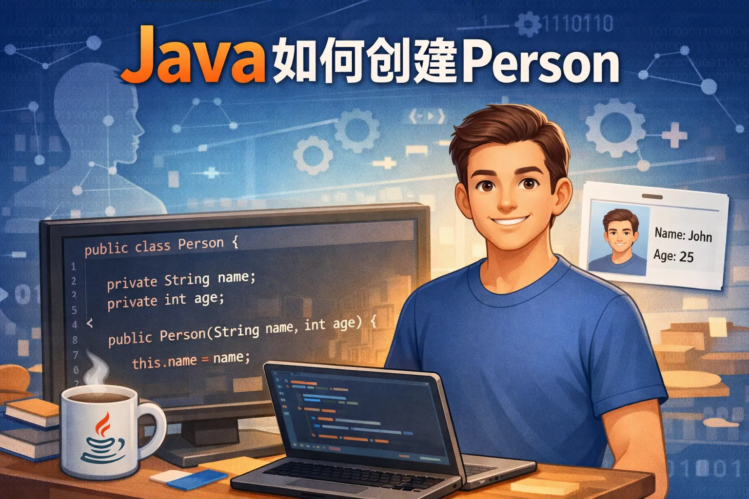 java如何创建person