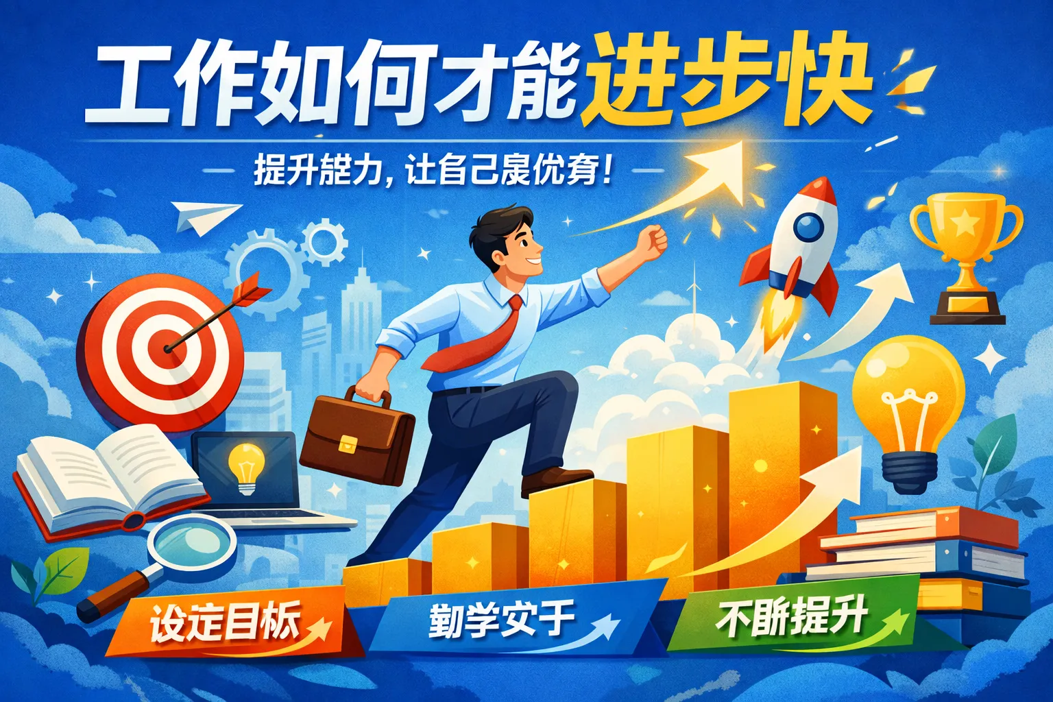 工作如何才能进步快
