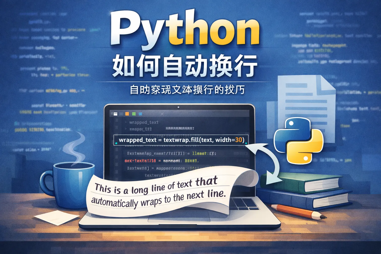 python 如何自动换行