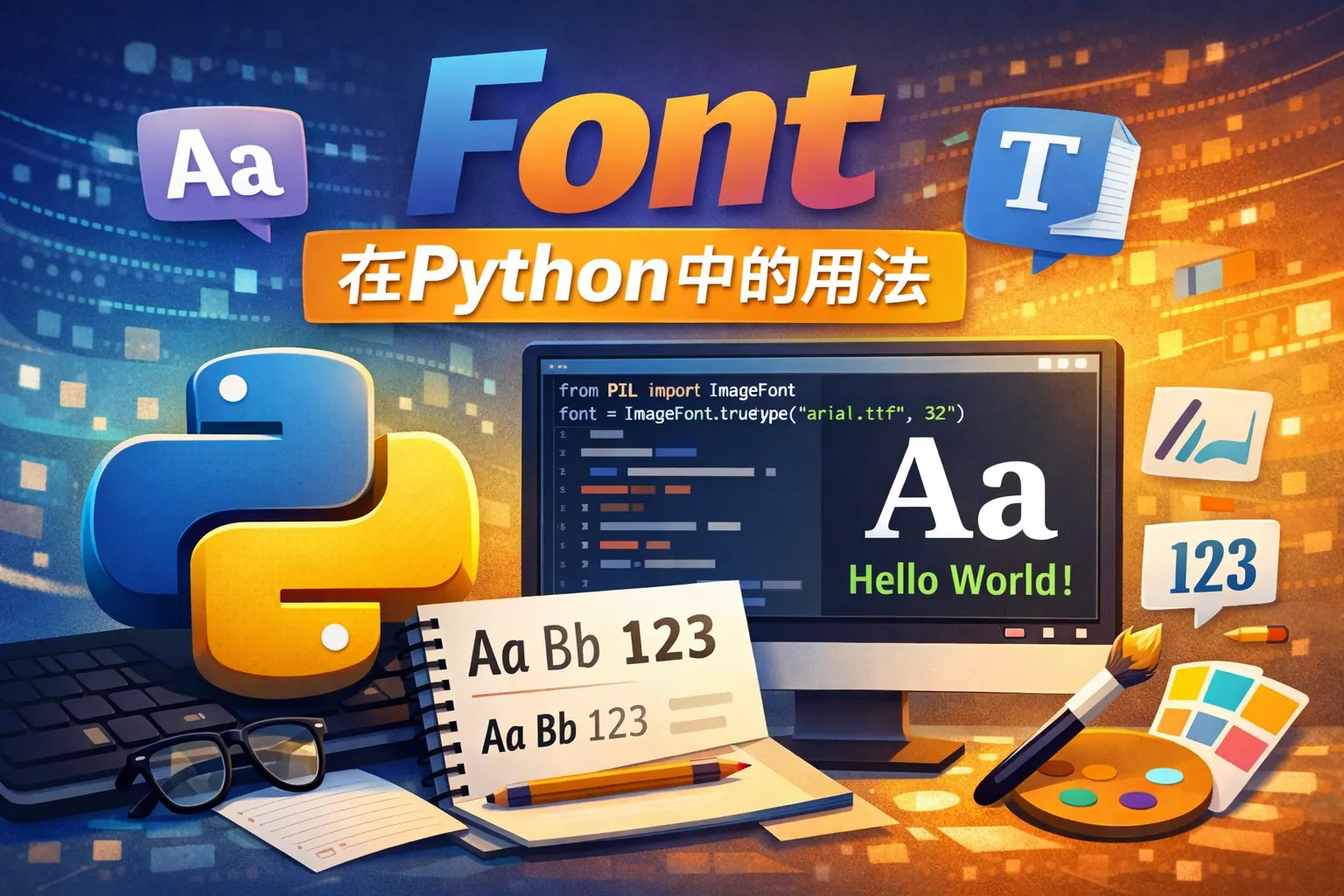 font在python中的用法