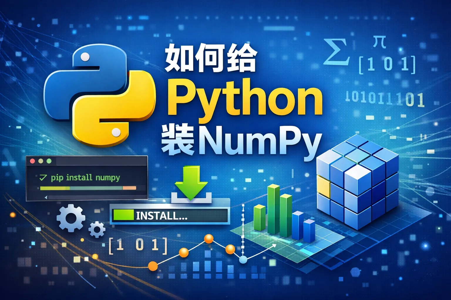 如何给python装numpy