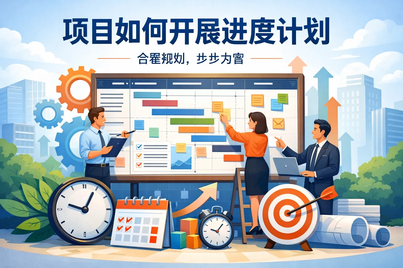 项目如何开展进度计划