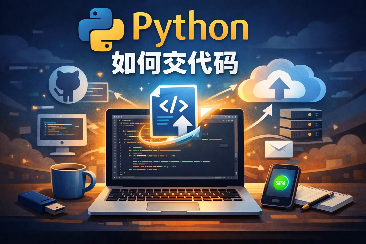 python如何交代码