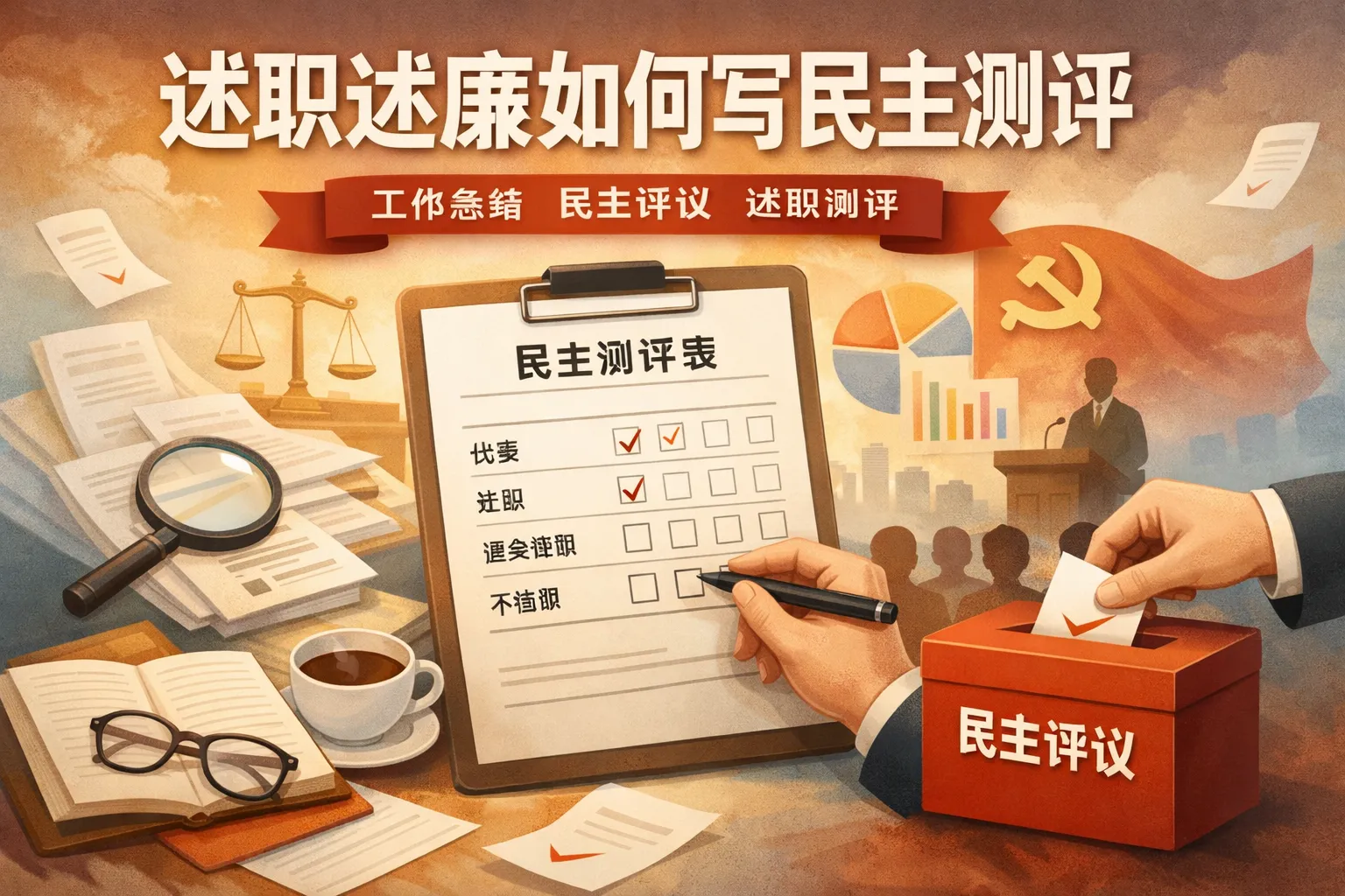 述职述廉如何写民主测评