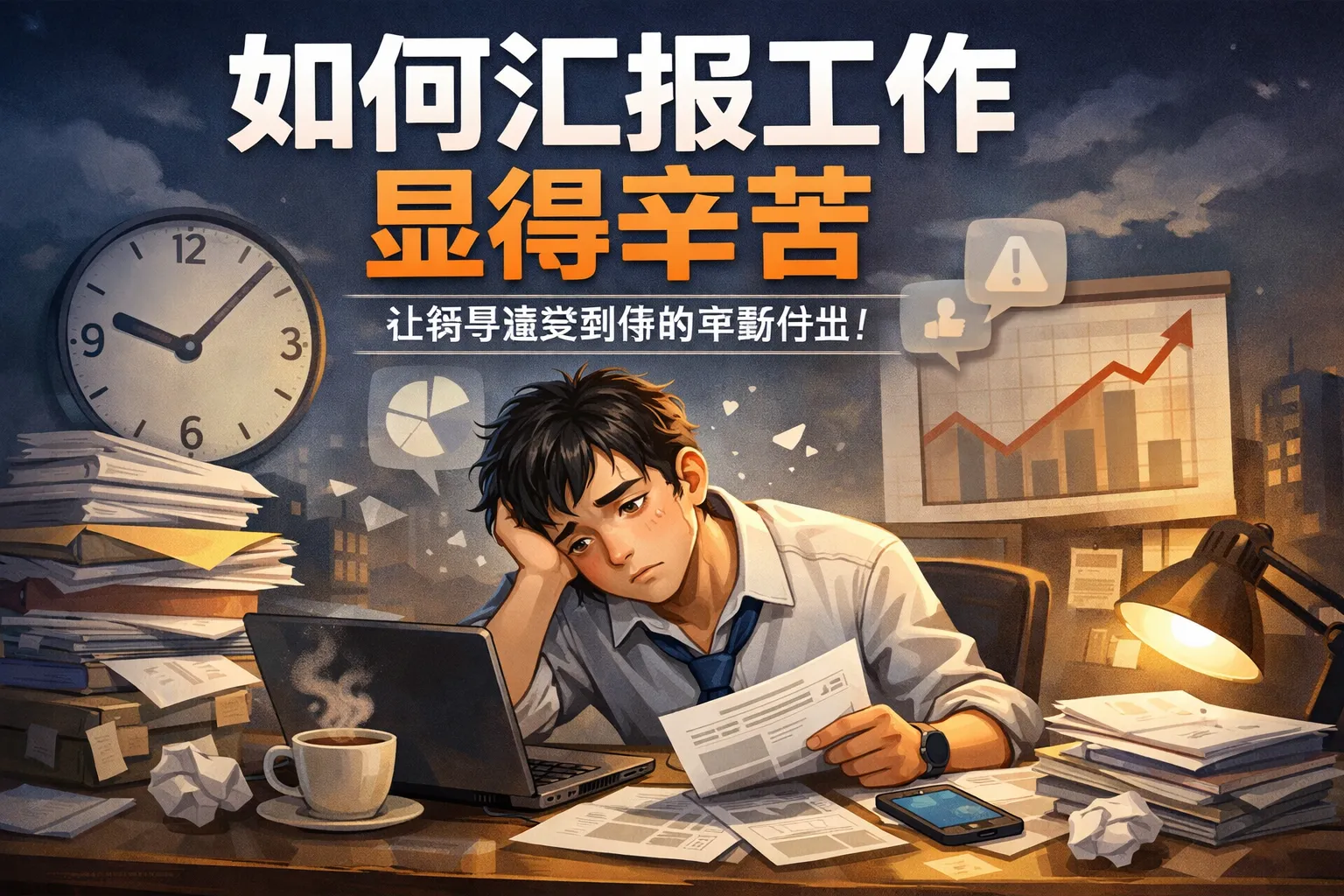 如何汇报工作显得辛苦