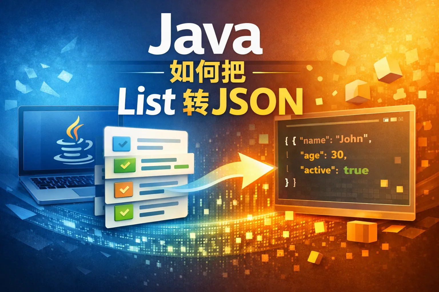java如何把list转json
