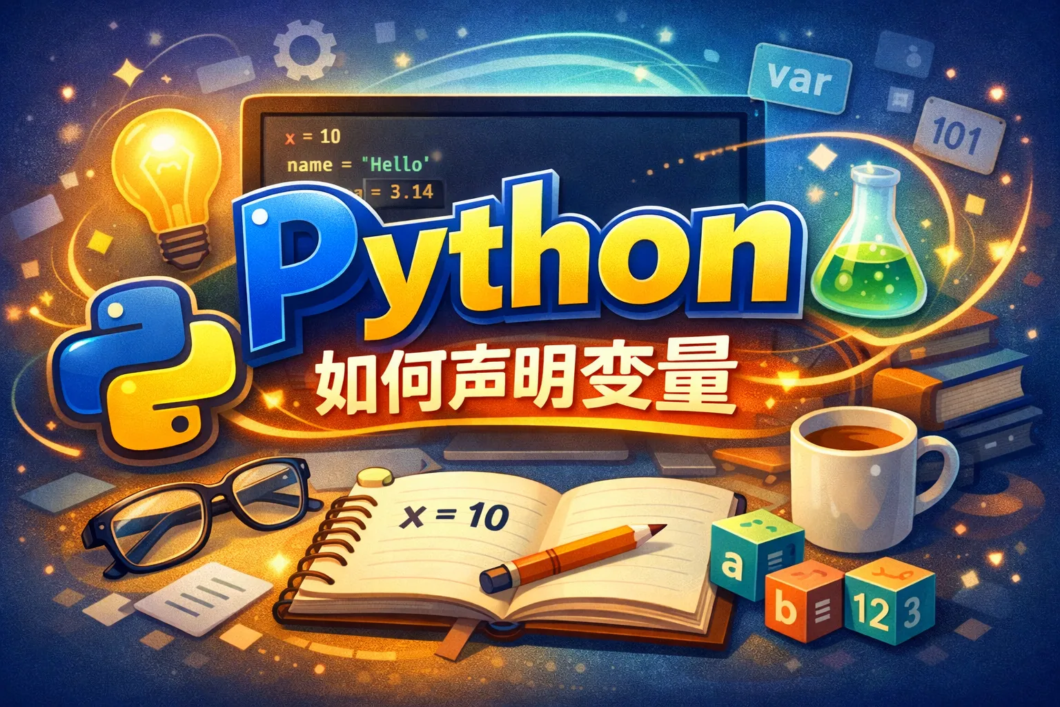python 如何声明变量
