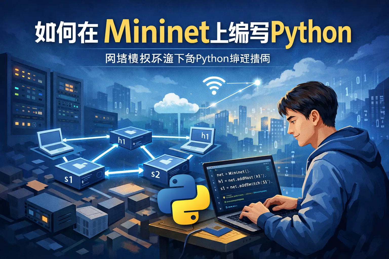 如何在mininet上编写Python