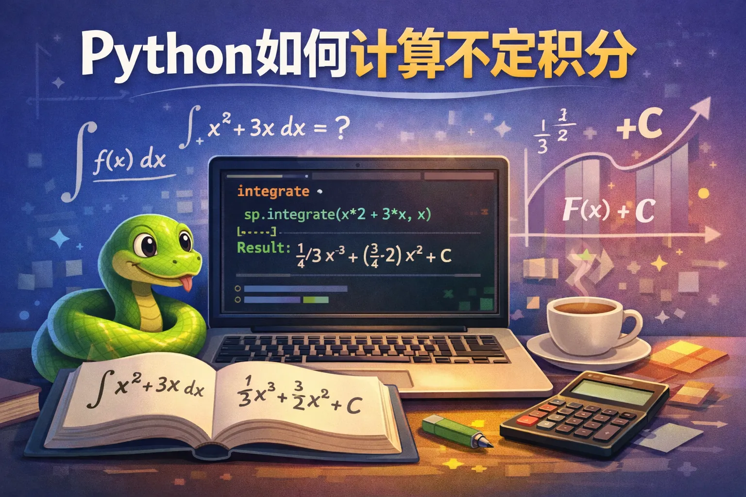 Python如何计算不定积分