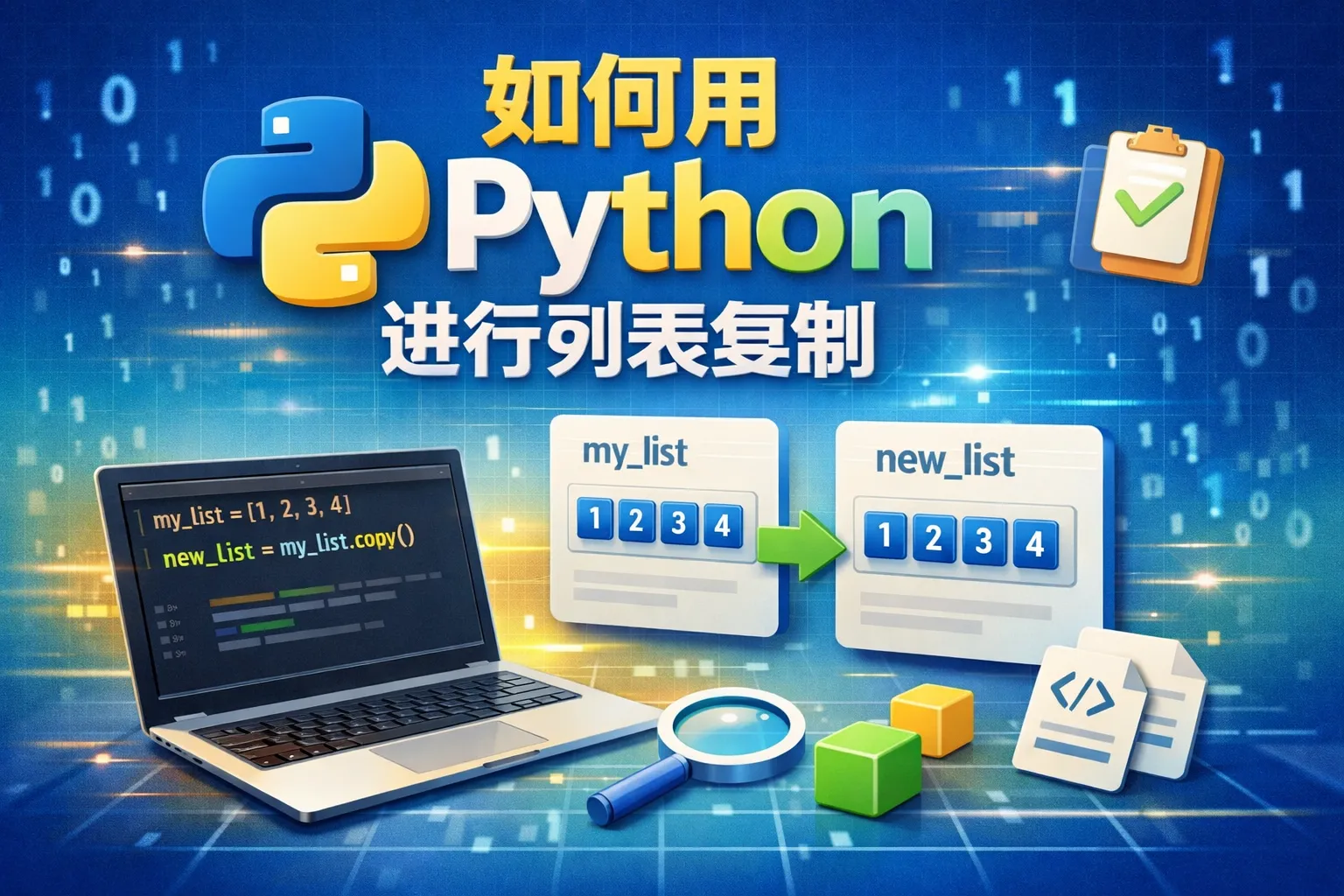 如何用python进行列表复制