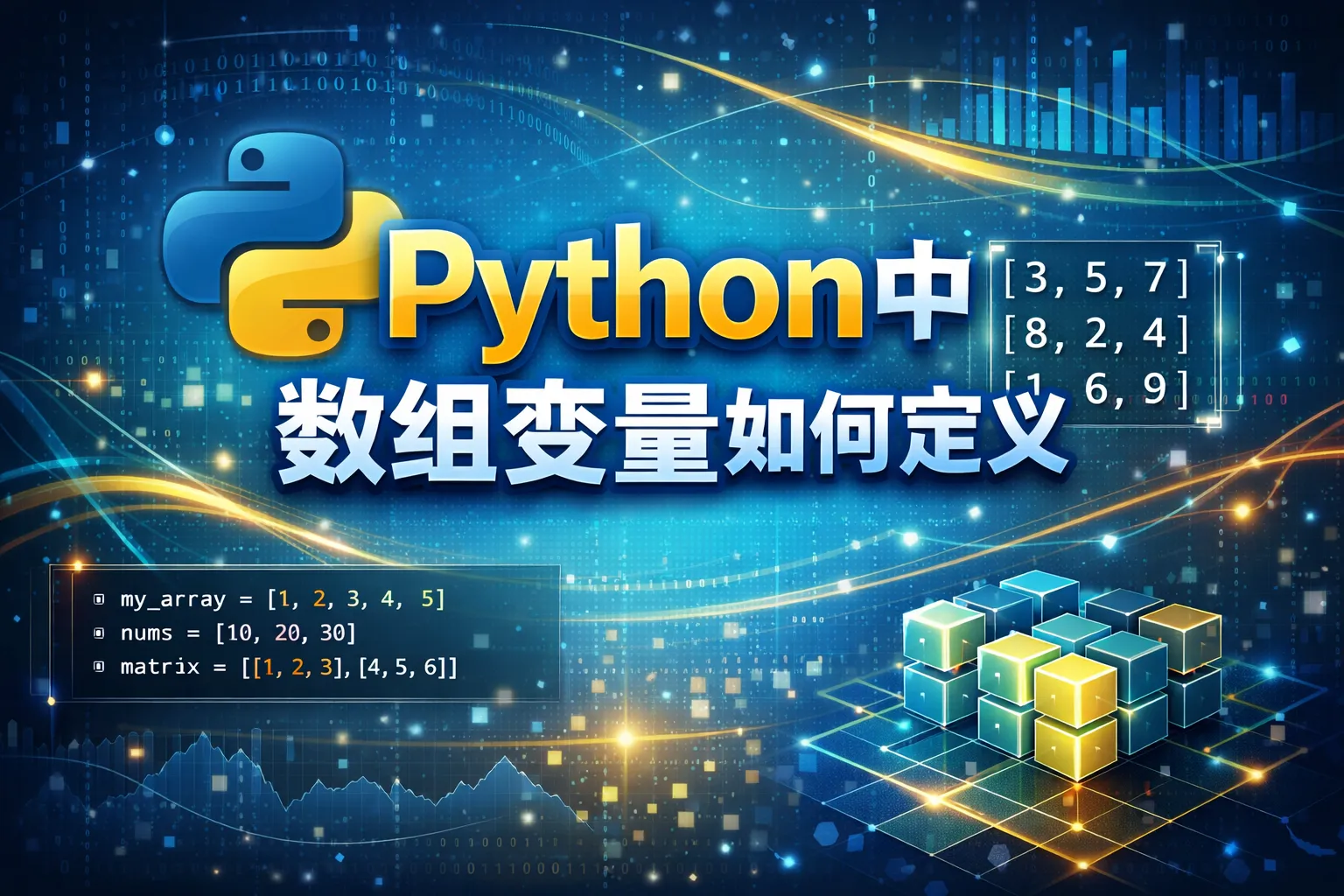 python中数组变量如何定义