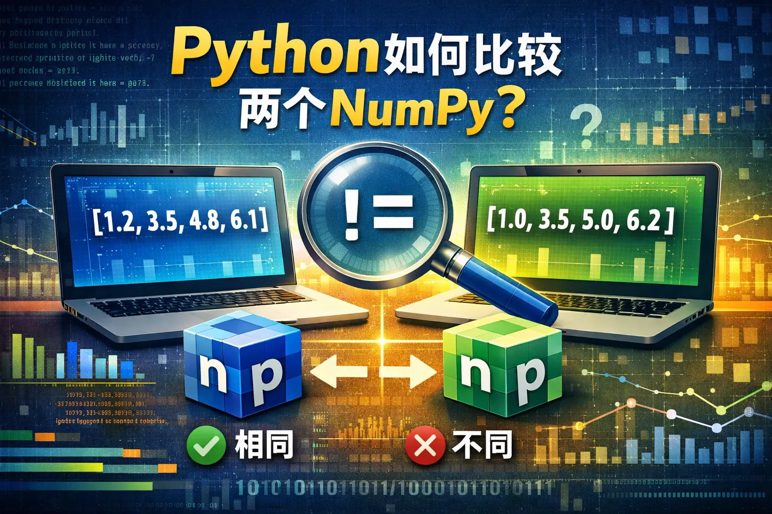 python如何比较两个numpy