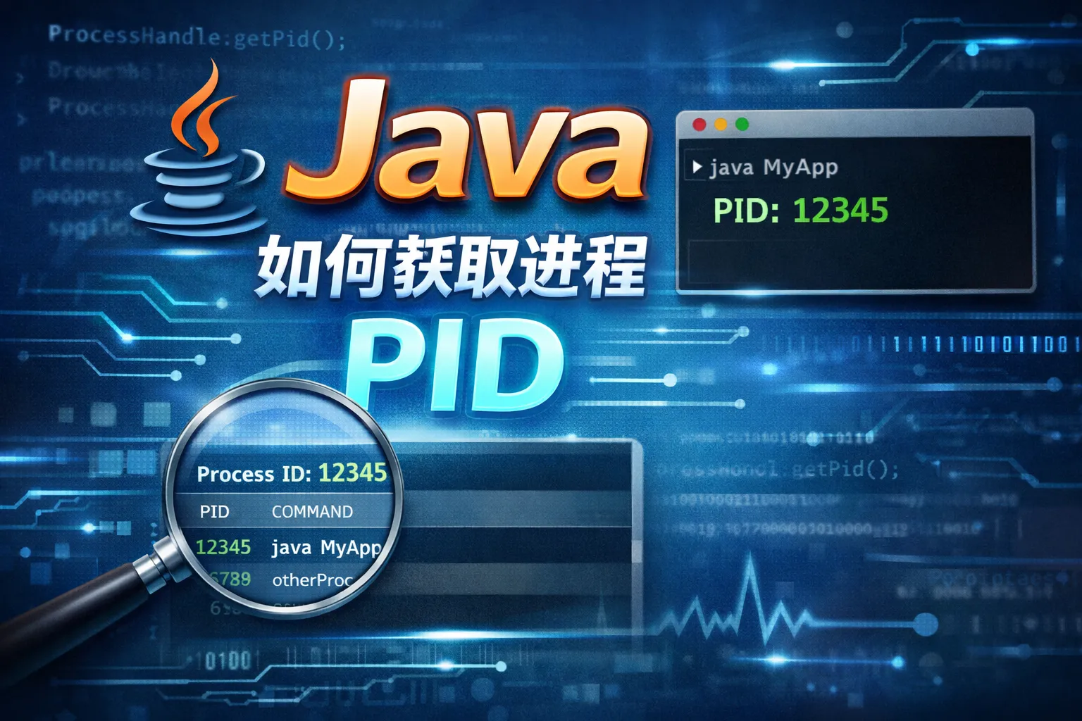 java如何获取进程pid