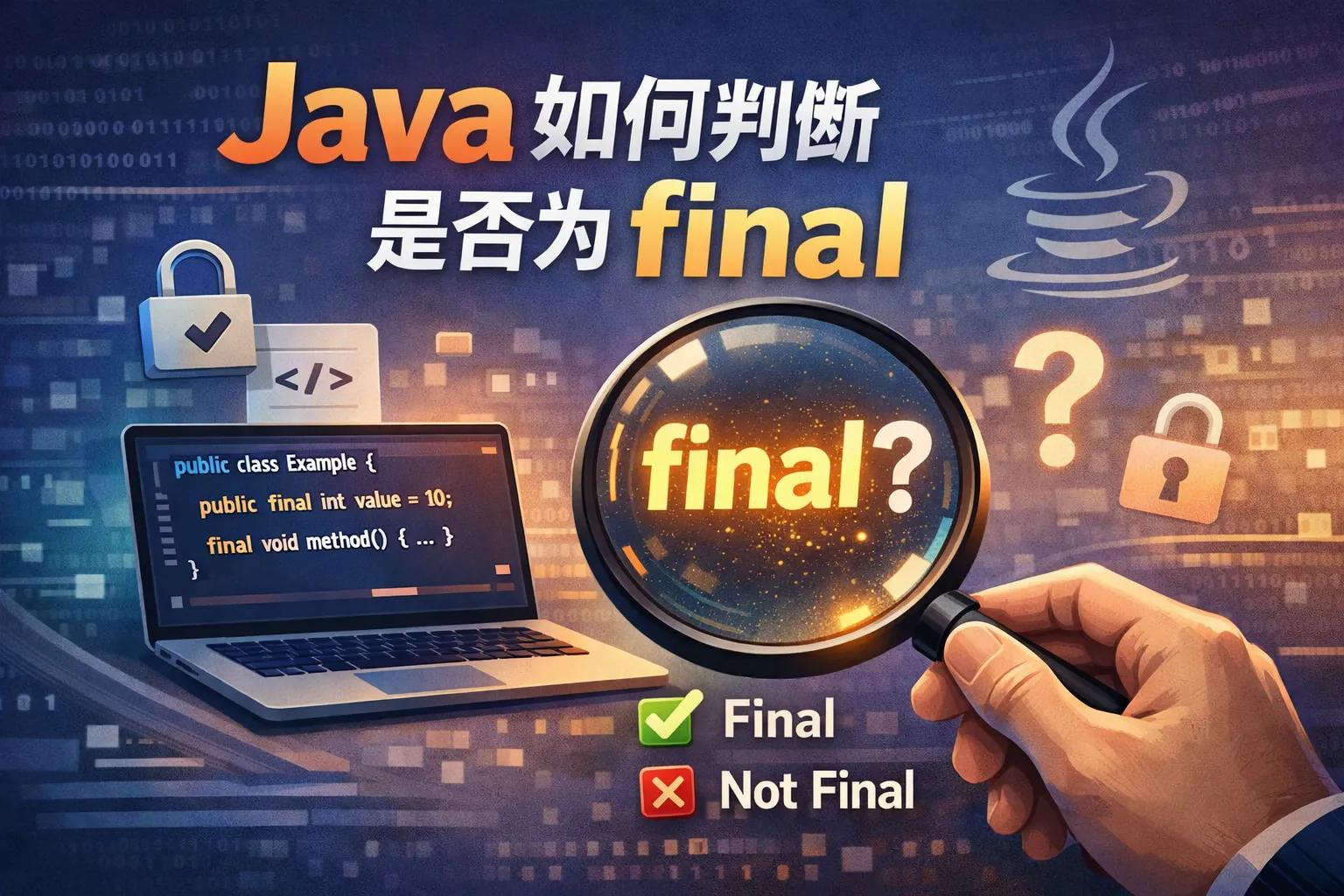 java如何判断是否为final