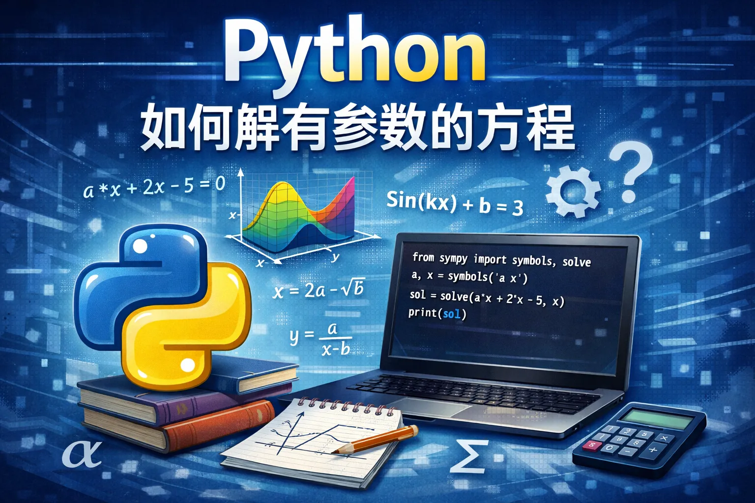 python如何解有参数的方程