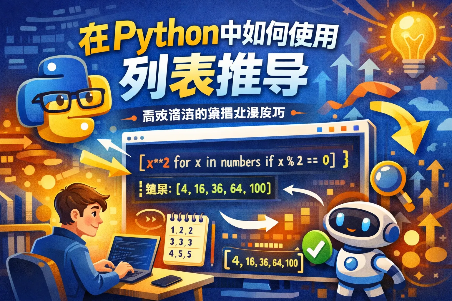 在python中如何使用列表推导