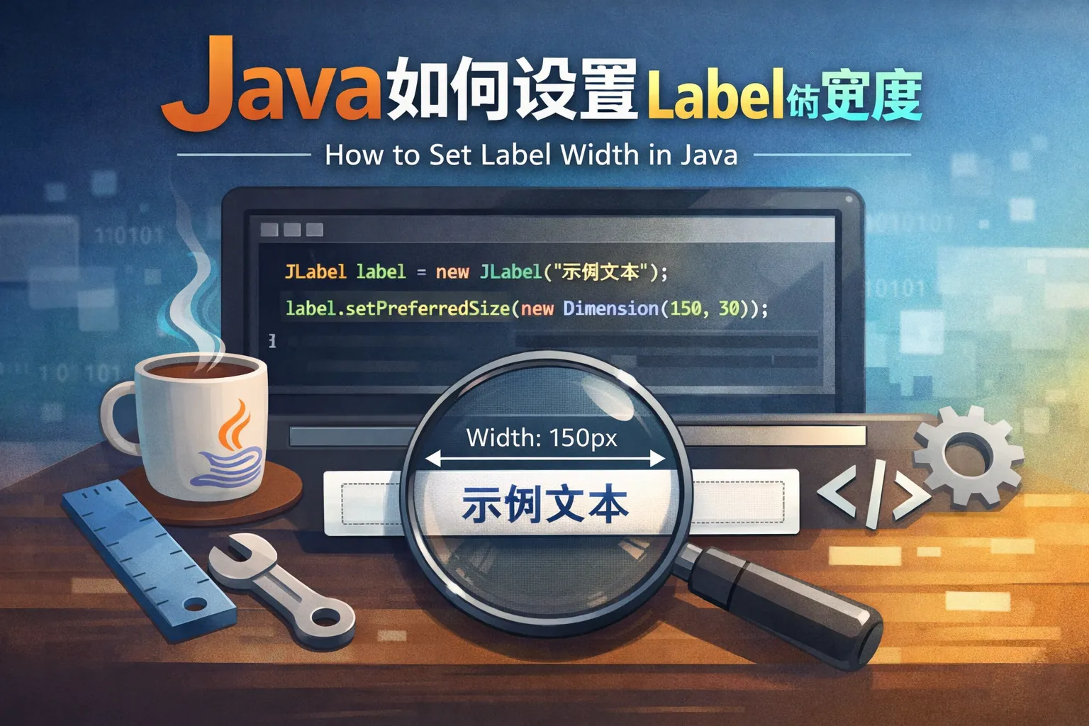 java如何设置label的宽度