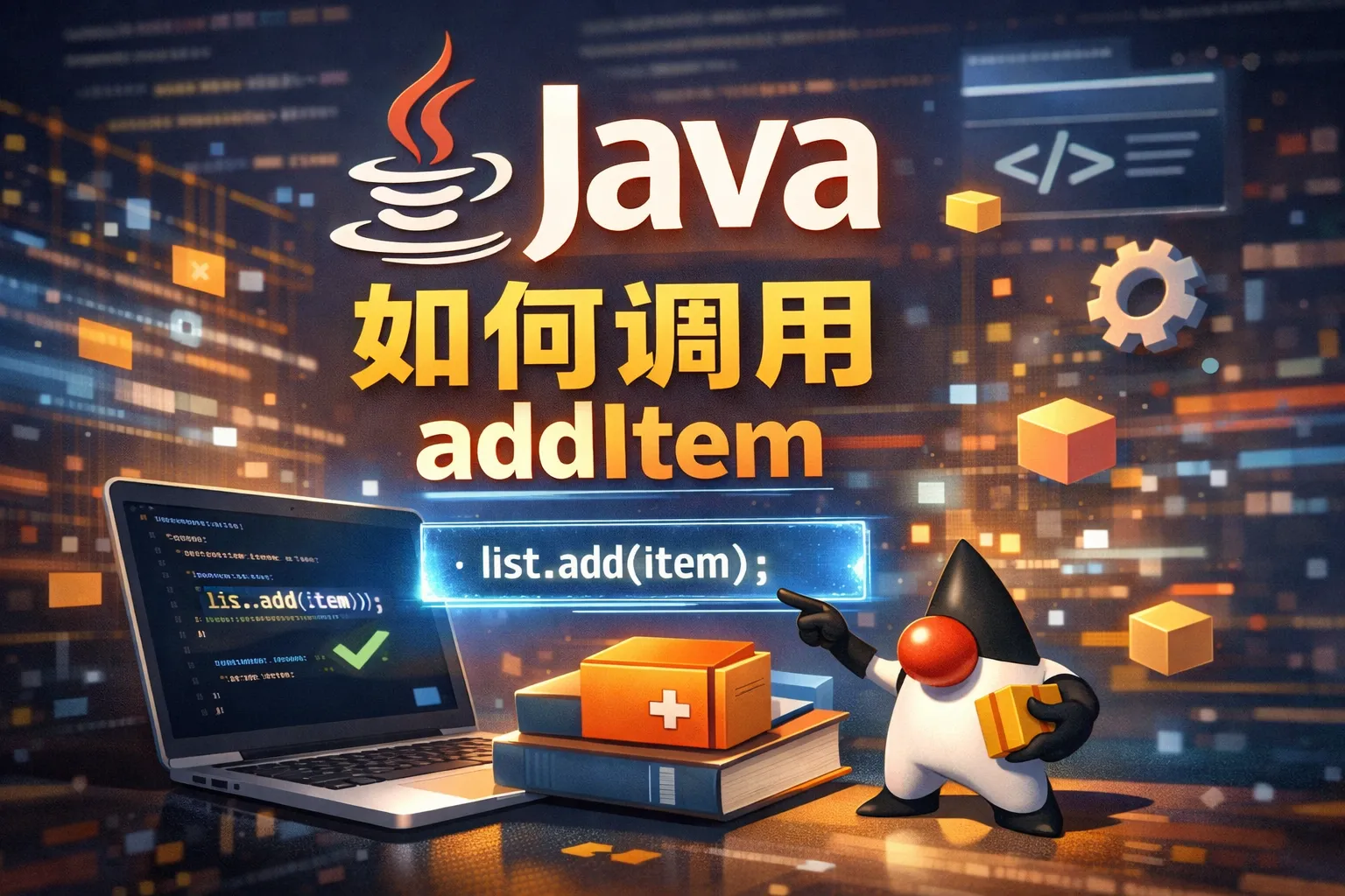 java如何调用additem