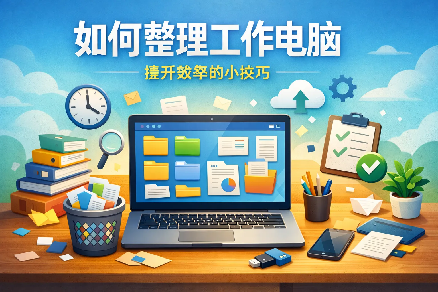 如何整理工作电脑