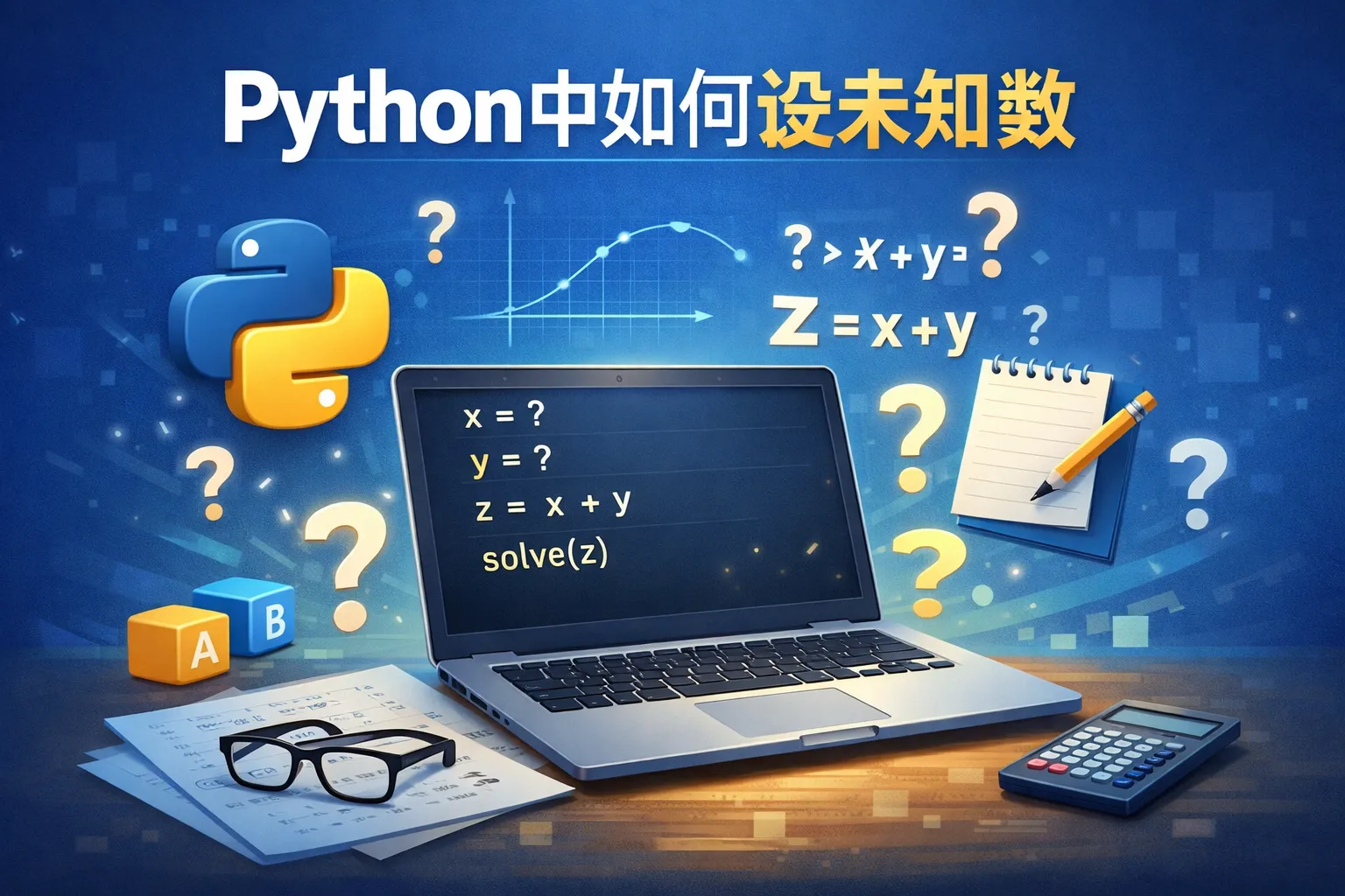 python中如何设未知数