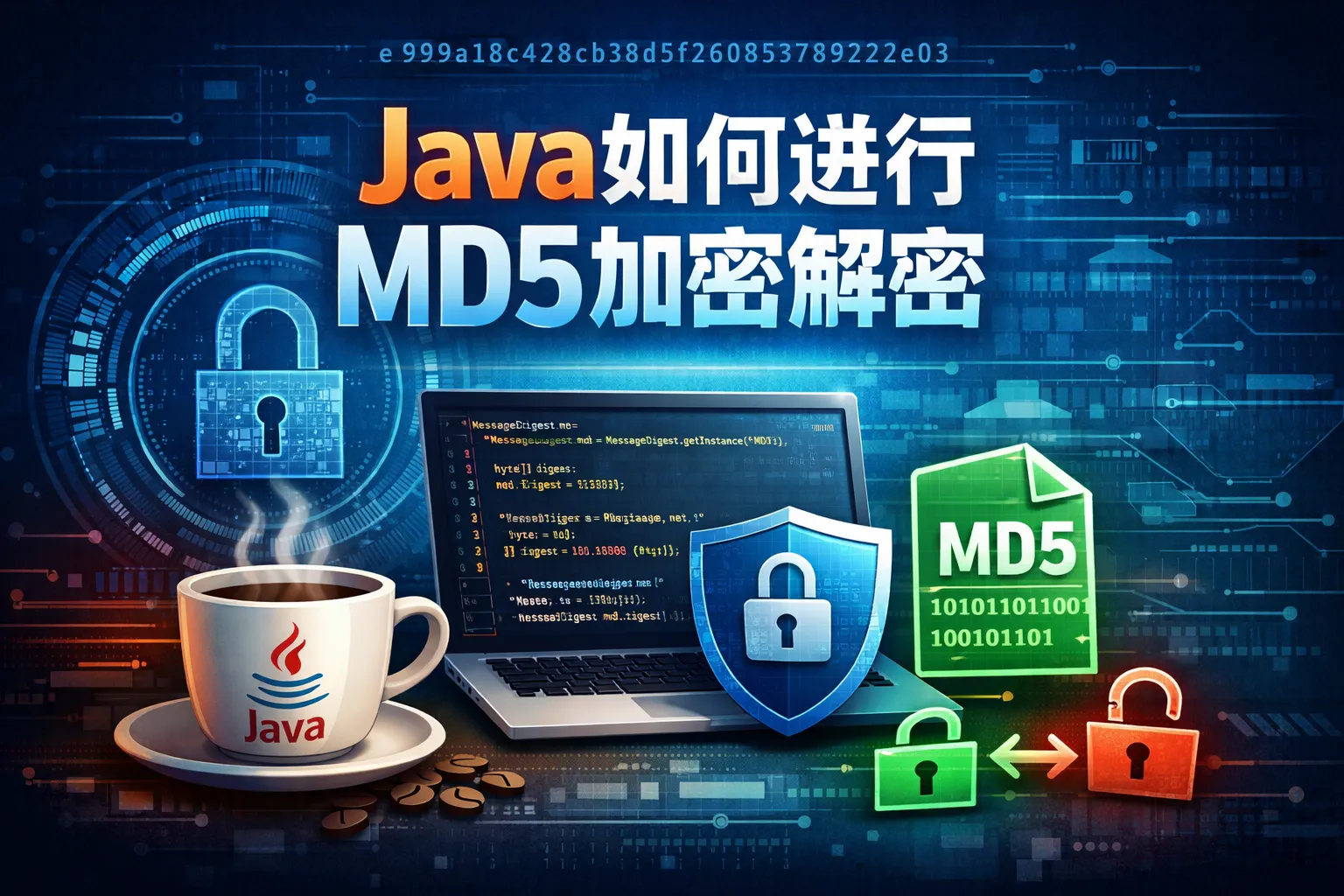 java如何进行md5加密解密