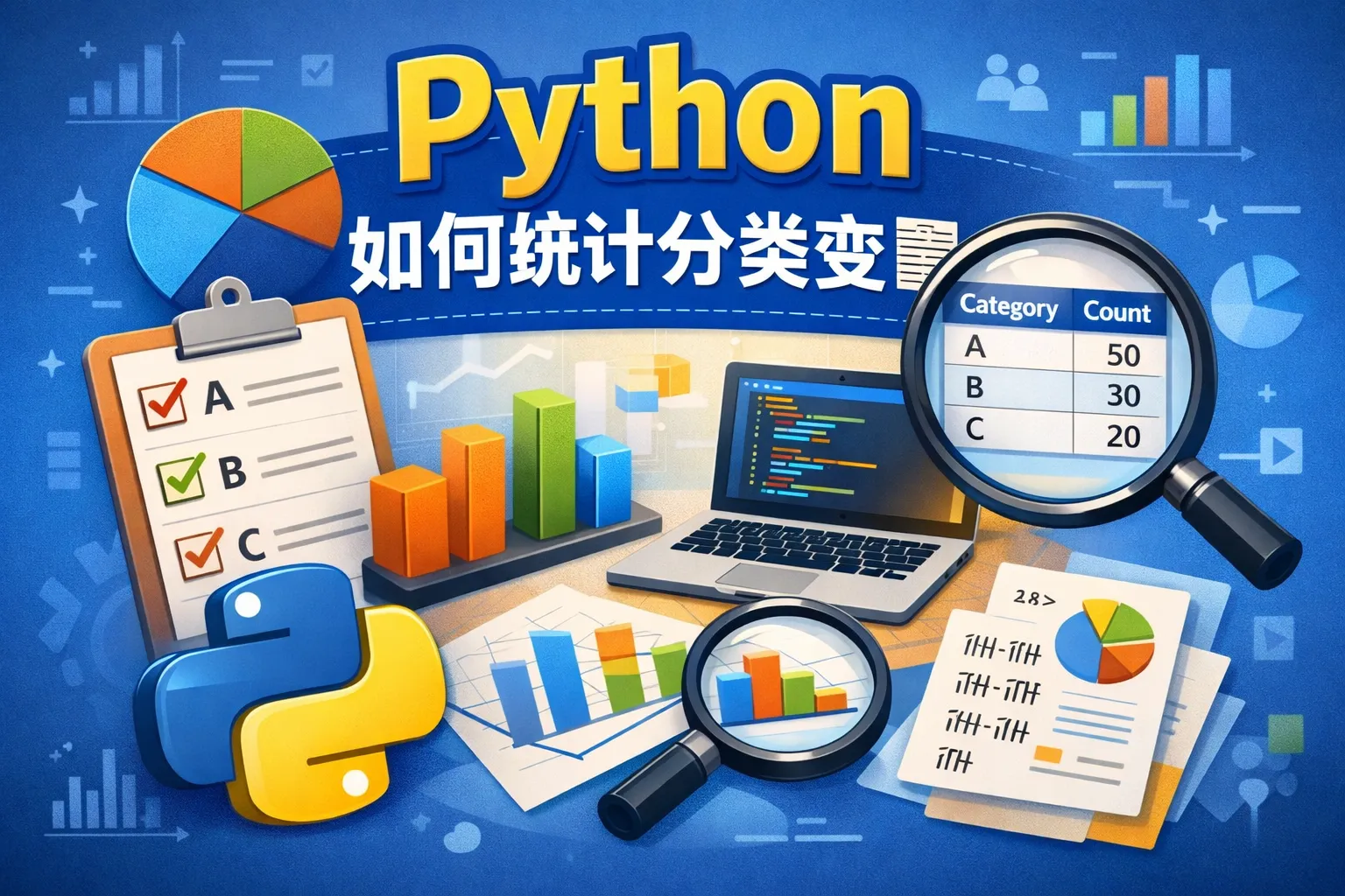 python如何统计分类变量