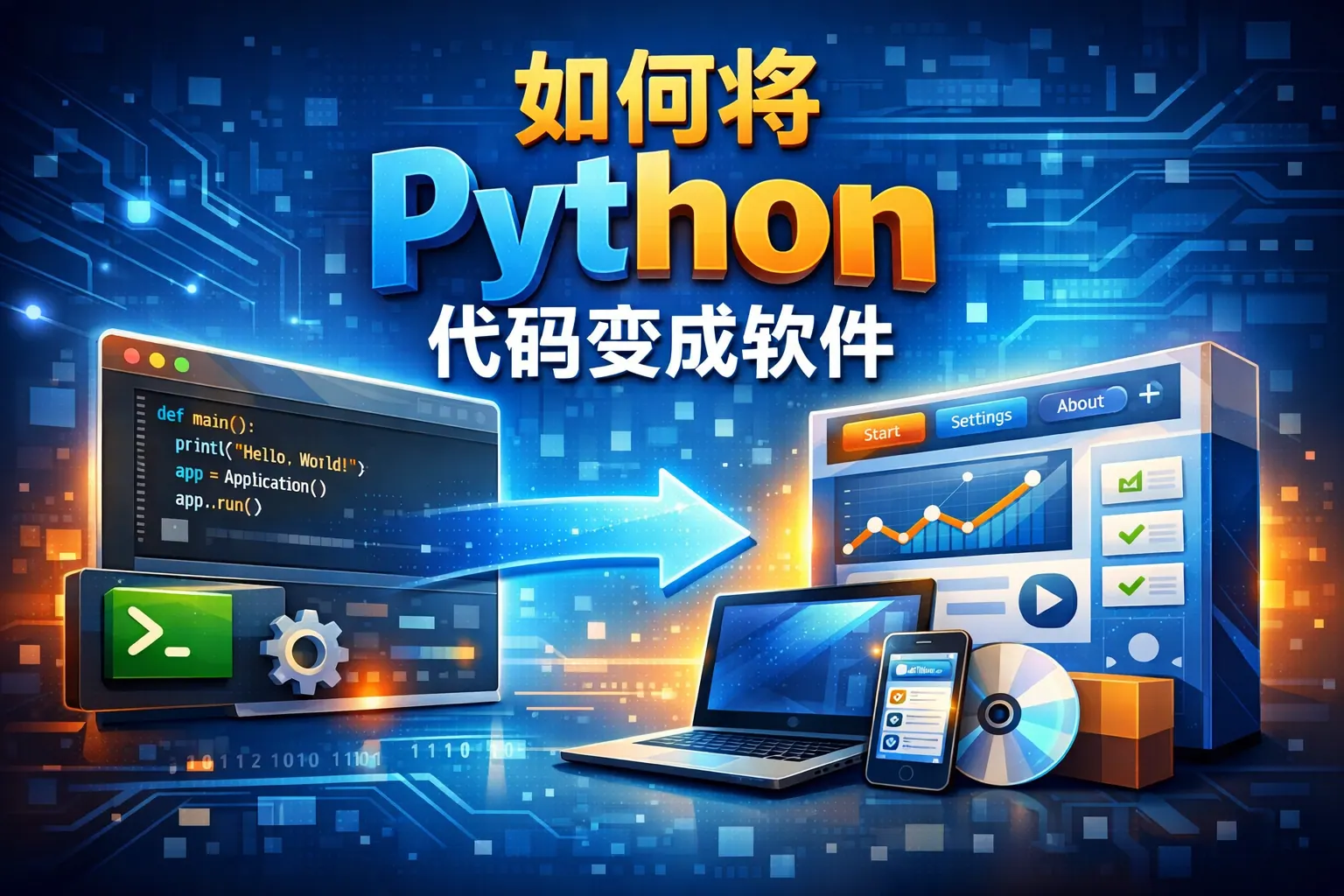如如何将Python代码变成软件