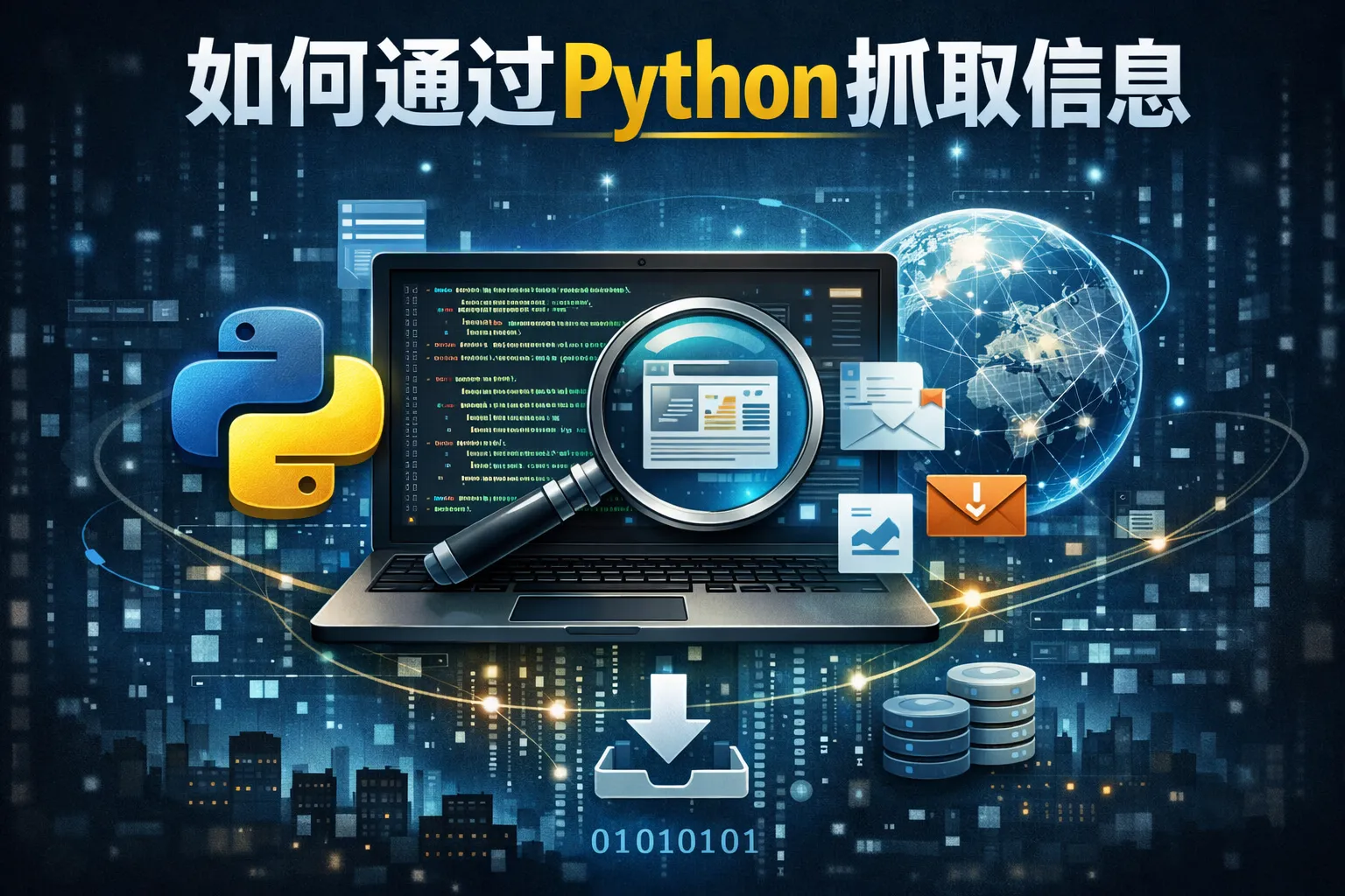 如何通过python抓取信息