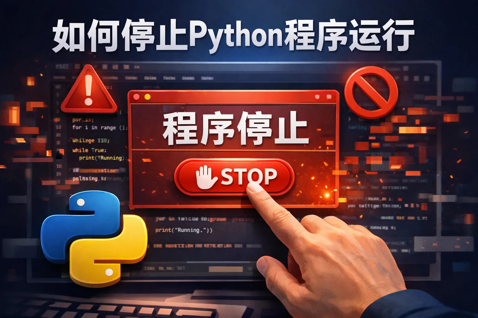 如何停止python程序运行
