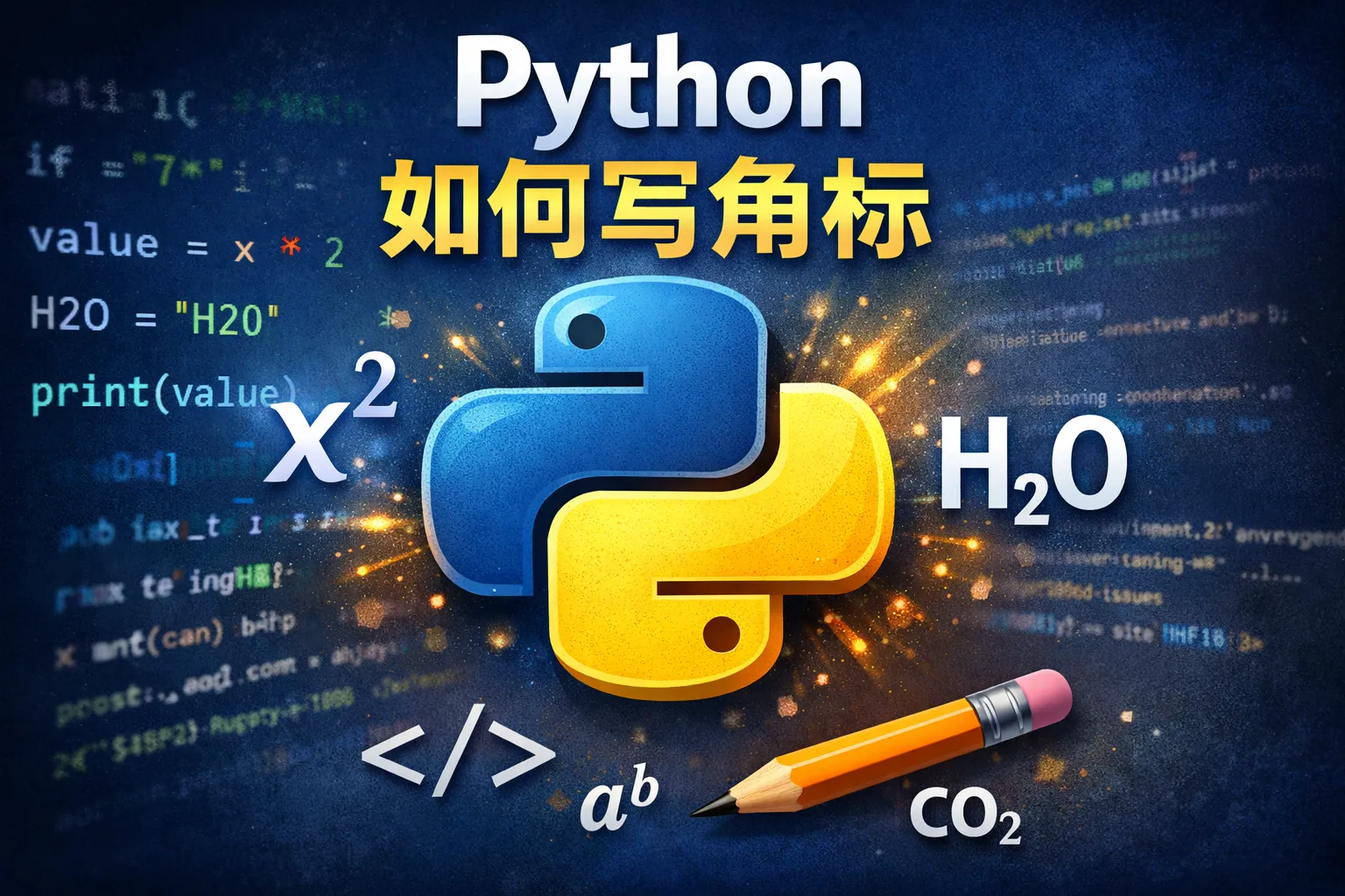 python如何写角标