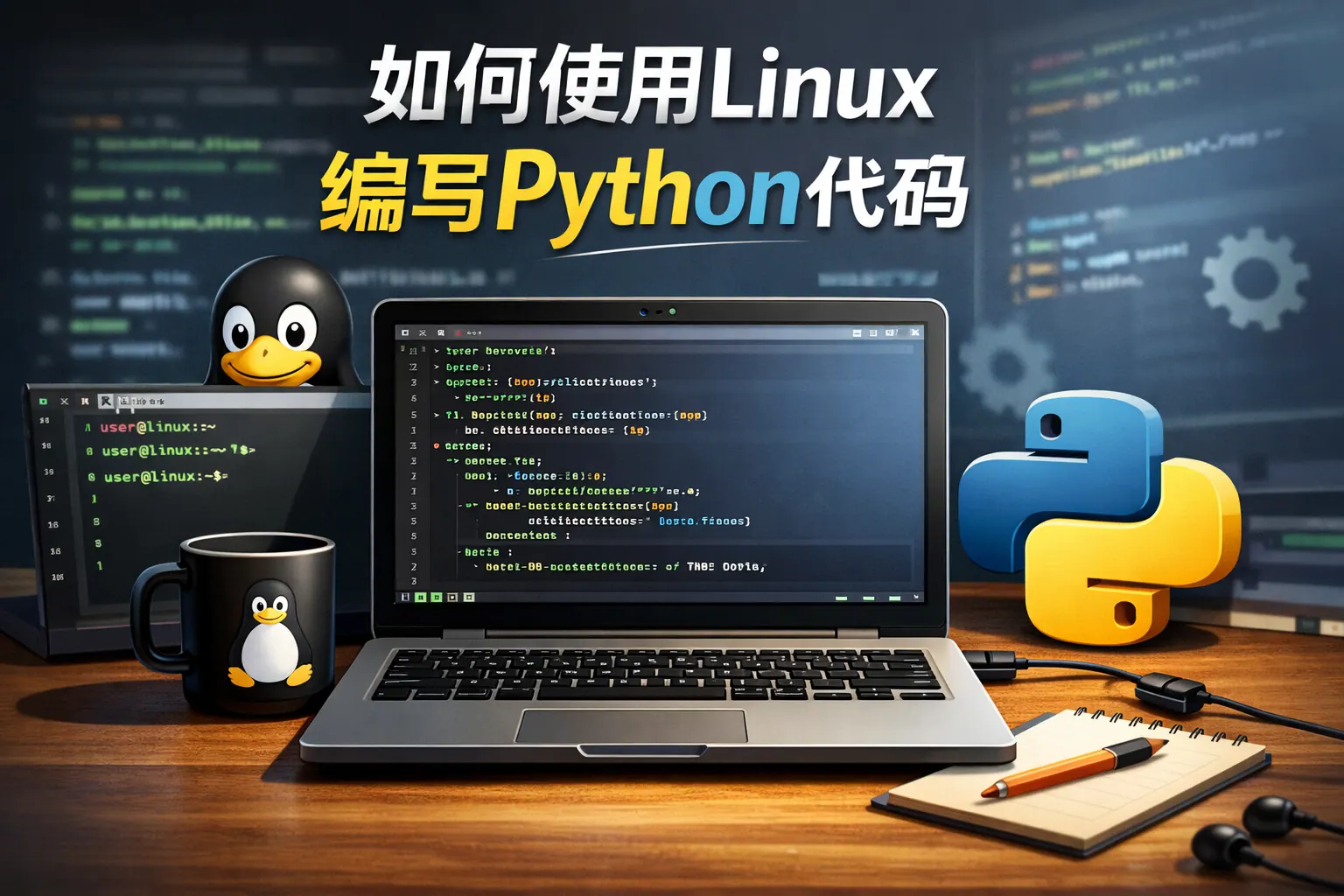 如何使用linux编写python代码