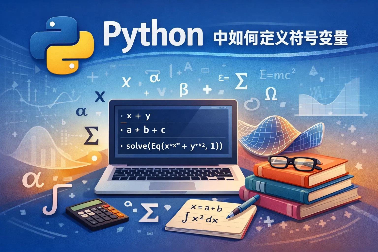 python中如何定义符号变量