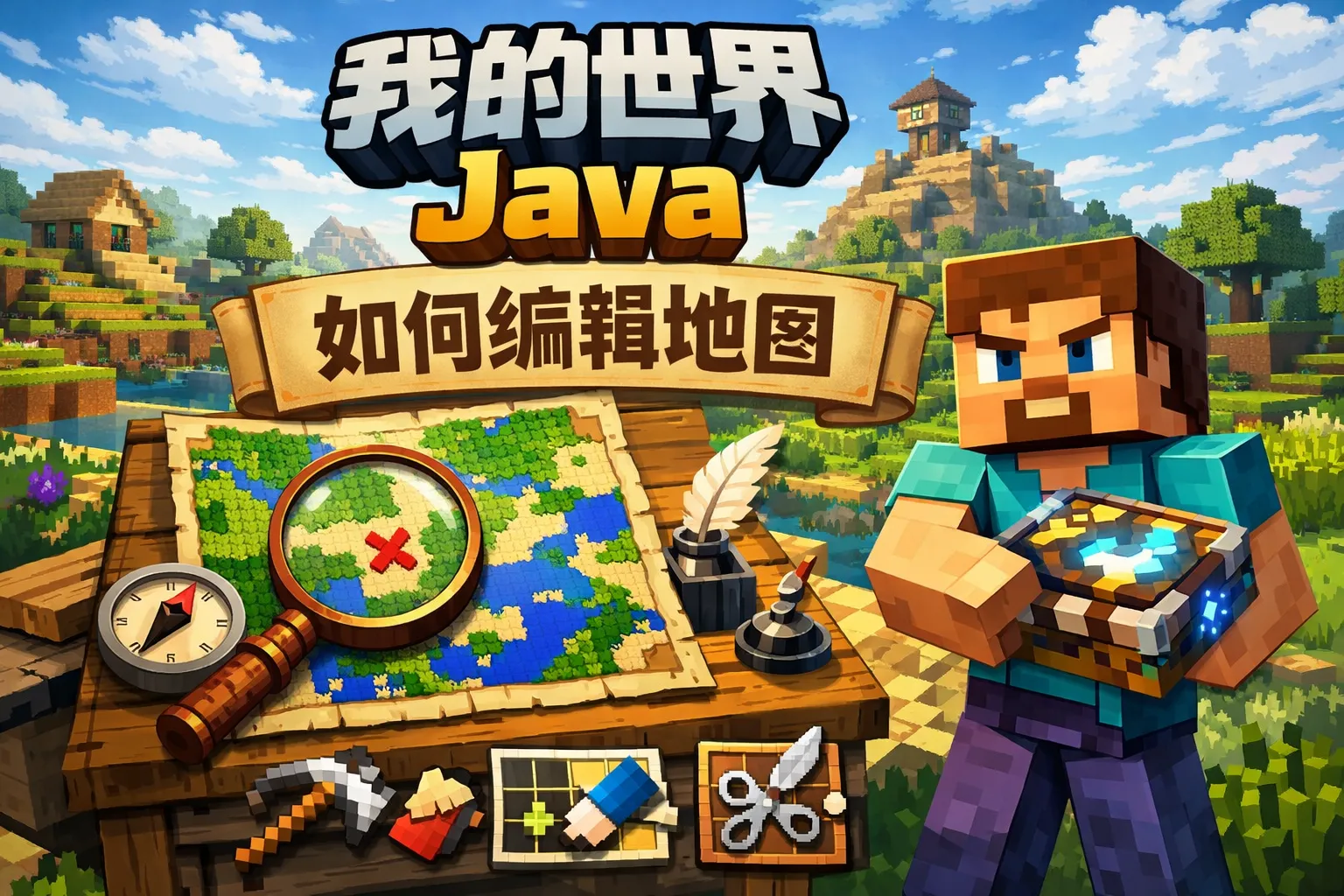 我的世界java如何编辑地图