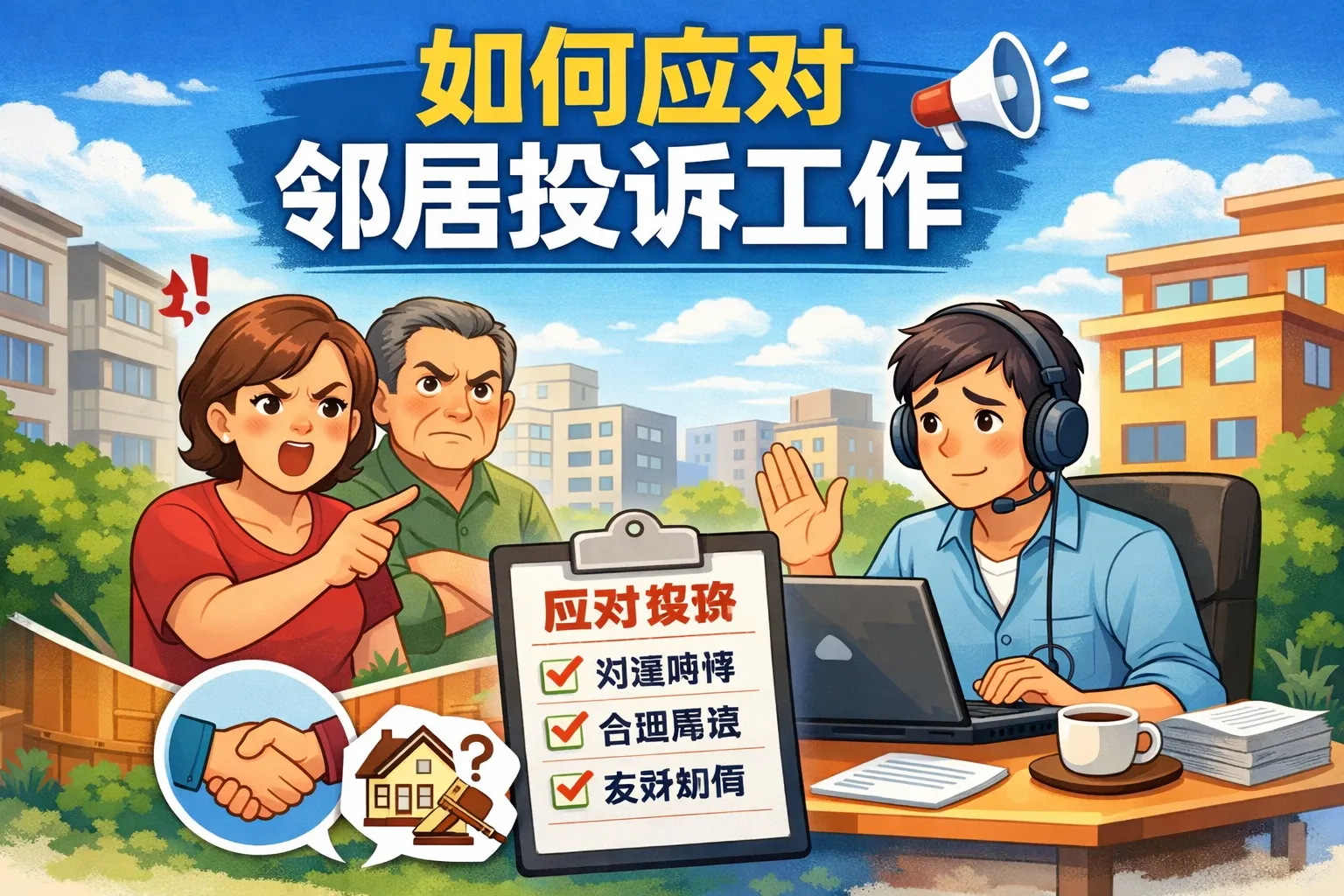 如何应对邻居投诉工作